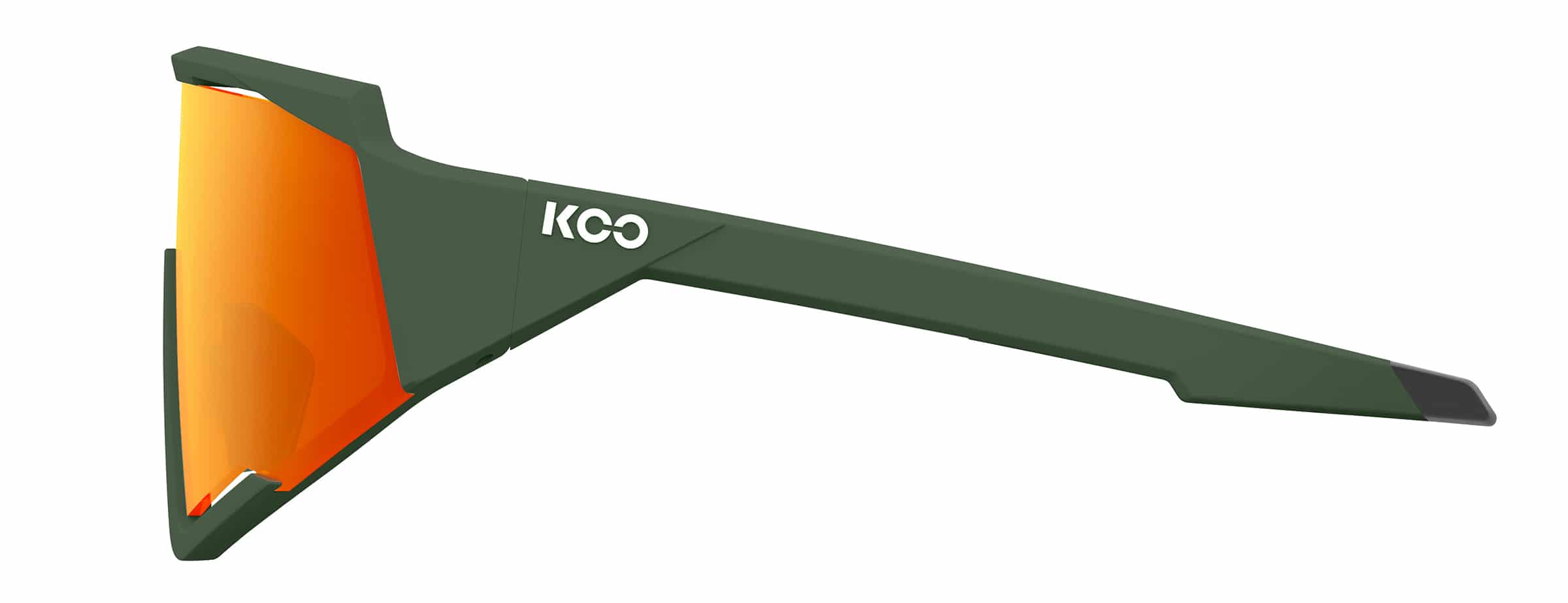KOO Spectro Green Matt Sunglasses (Orange Mirror Lens) | PMC