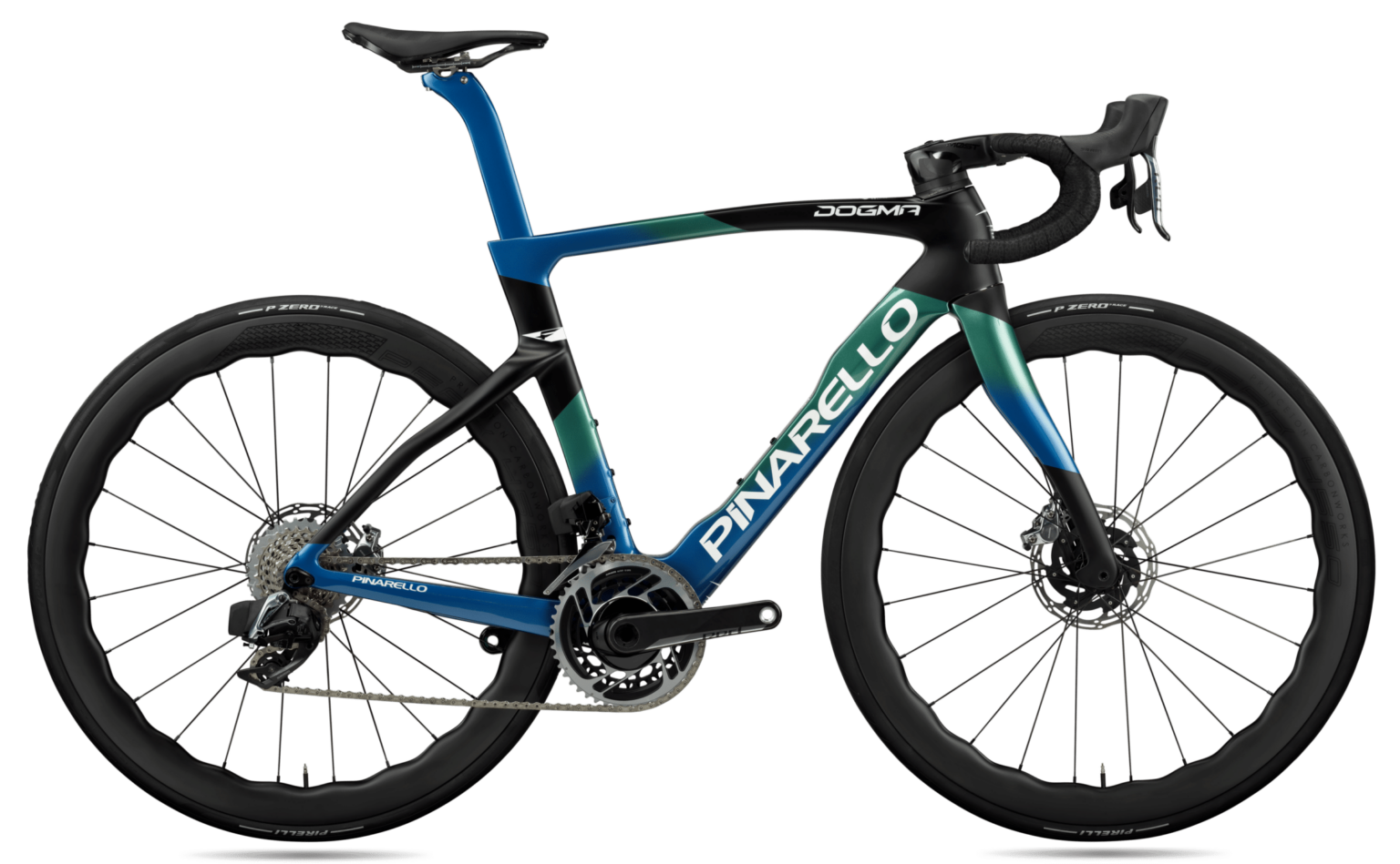 Pinarello Dogma F Disc Frameset (E125) Nebula Green/Blue - PMC
